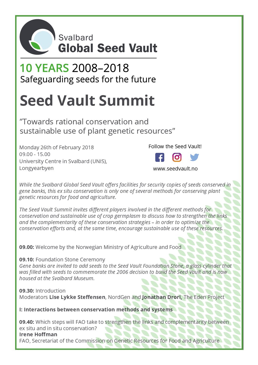 Seed_Vault_Summit – Svalbard Global Seed Vault