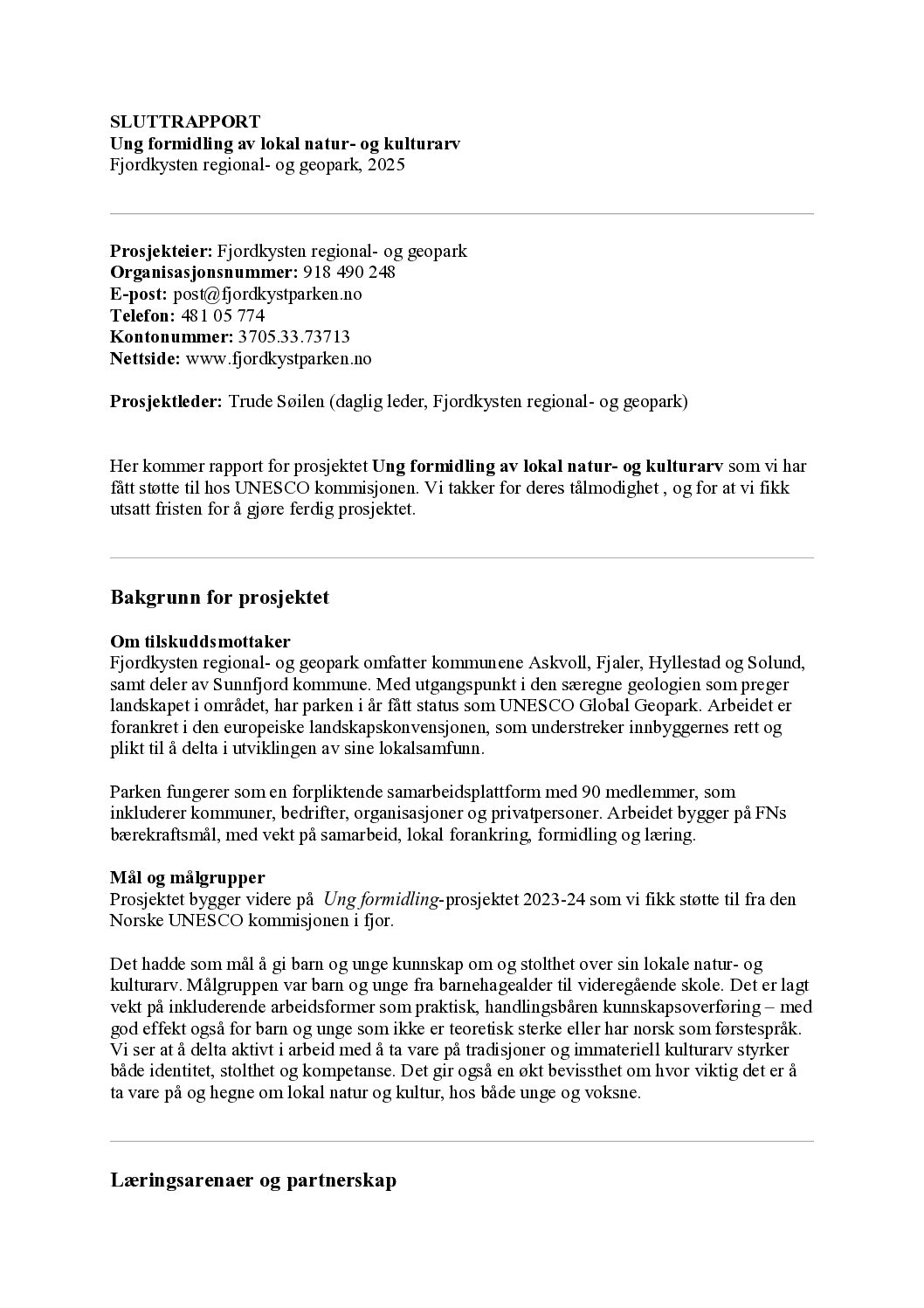 SLUTTRAPPORT-ung-formidling-mai-2025- – UNESCO